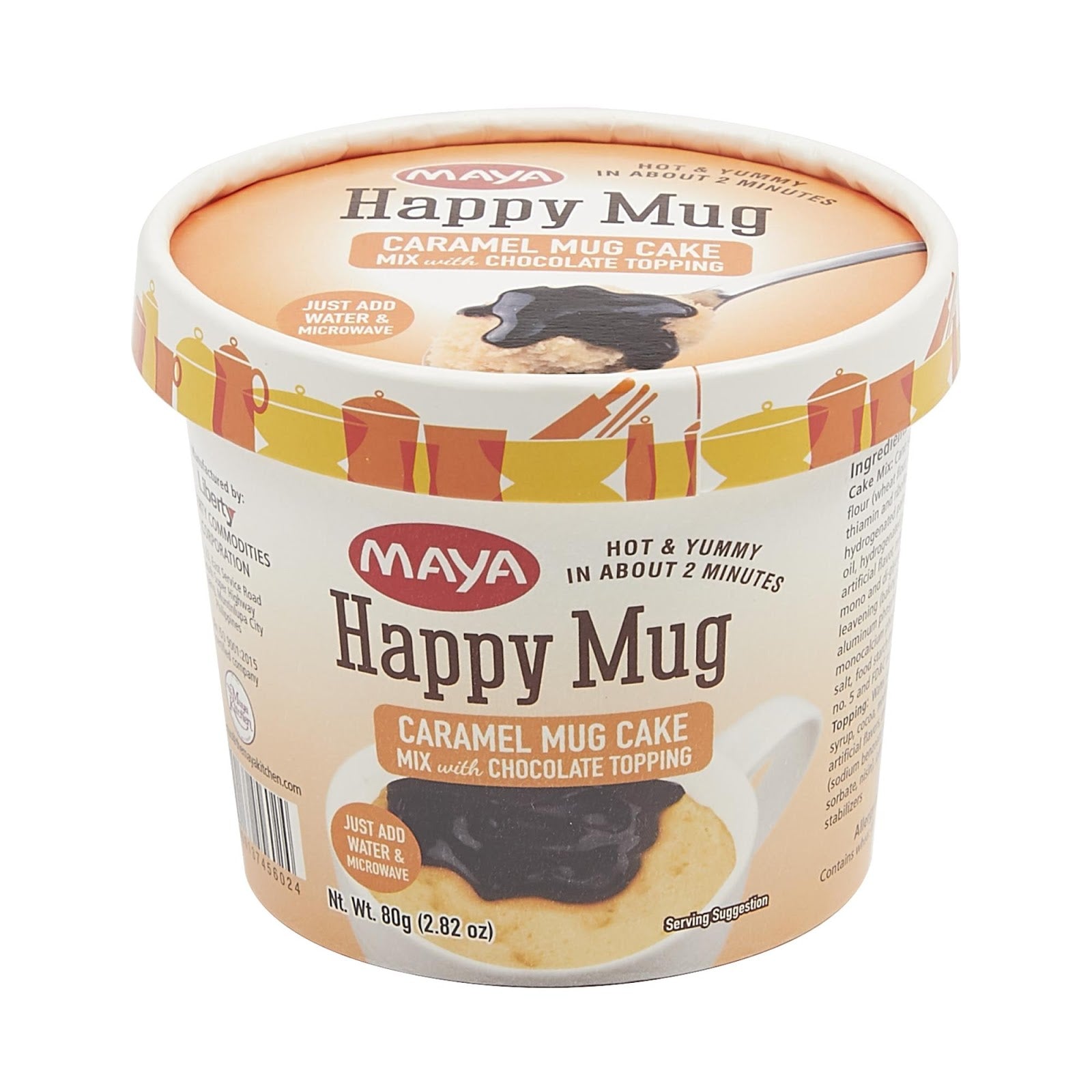 MAYA Happy Mug Caramel Mug Cake Mix 80g – Maya Hotcake